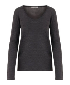 THE ROW Crew-neck T-shirt - Medium Mixed Gray