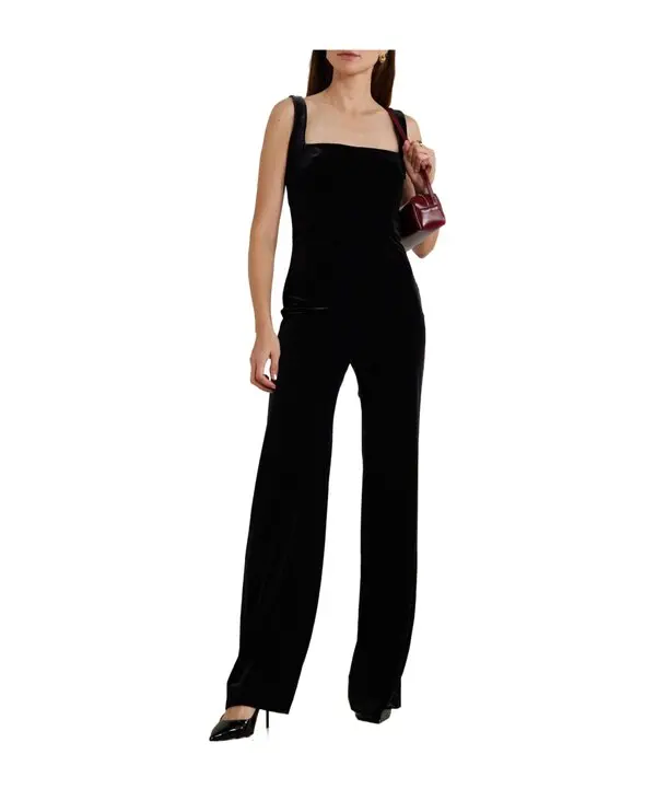 Galvan Vesper Velvet Jumpsuit