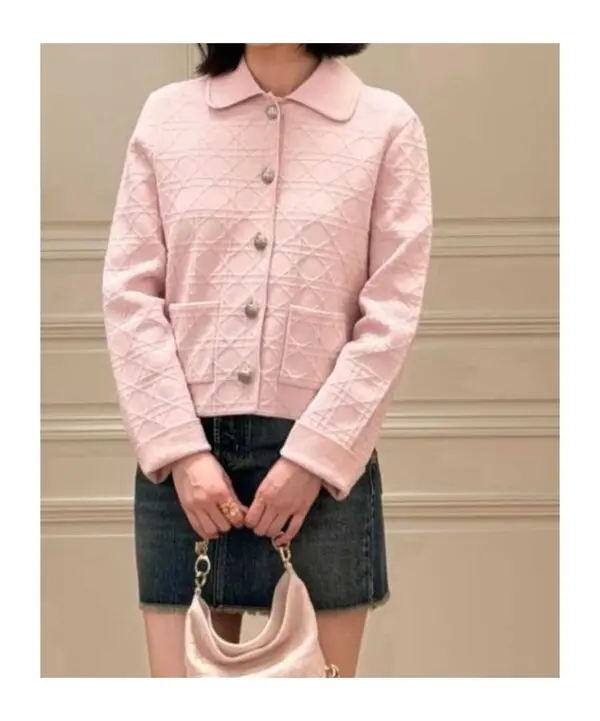 Dior Cannage Jacket With Écusson Buttons