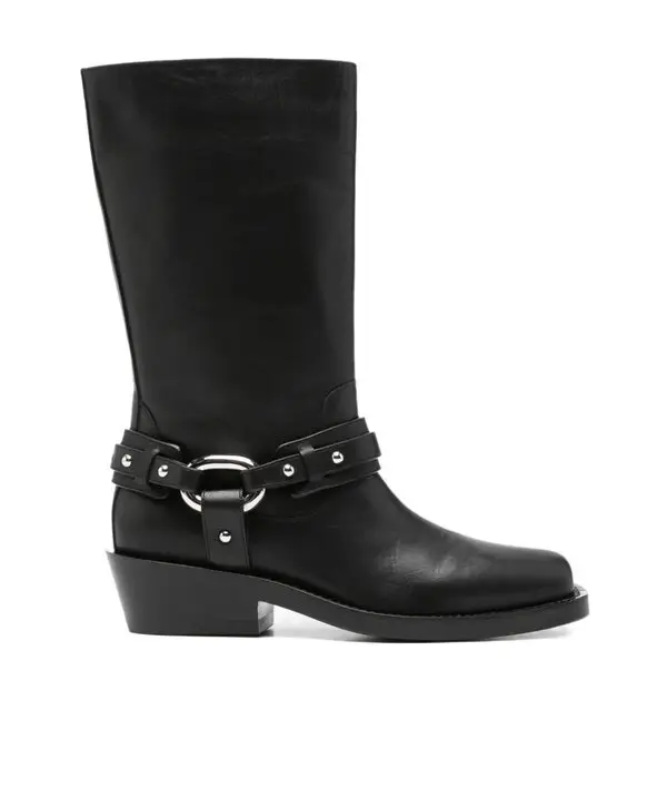 Rabanne Block-heel Ankle Boots