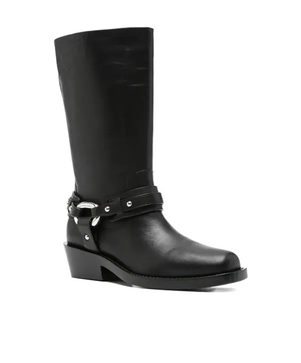 Rabanne Block-heel Ankle Boots