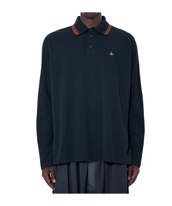 VIVIENNE WESTWOOD Logo Embroidered Polo Shirt