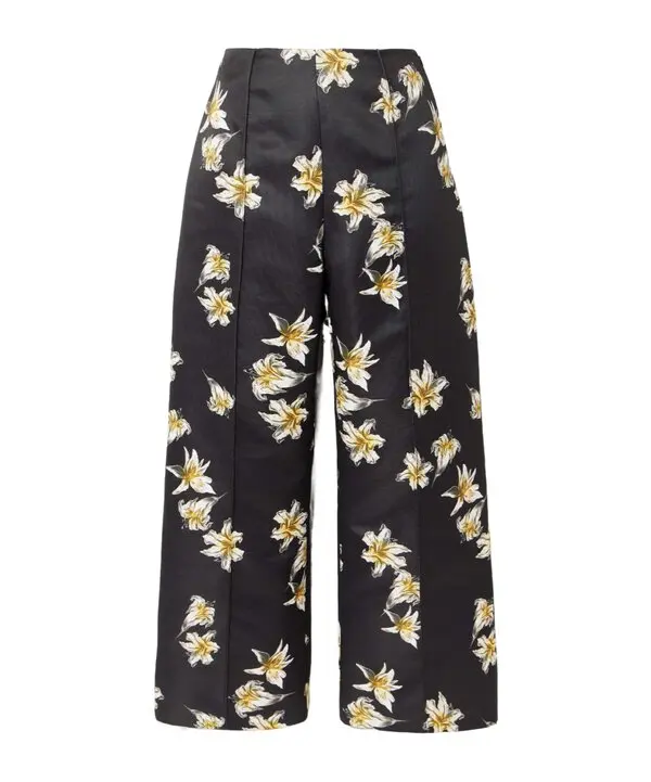 EMILIA WICKSTEAD Faille Wide-leg Pants