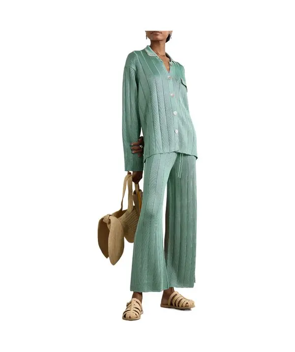 Calle Del Mar Rib-knit Shirt