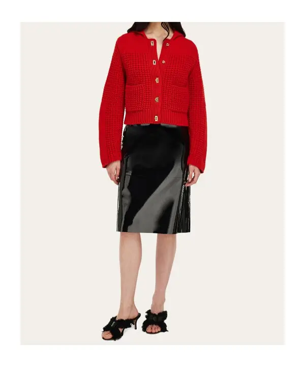 FERRAGAMO Cardigan With Gancini Buttons