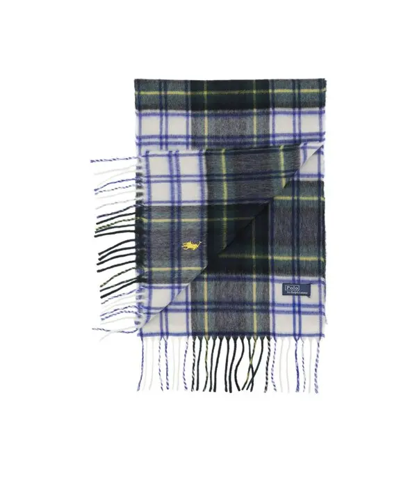 Polo Ralph Lauren Checked Fringe Scarf