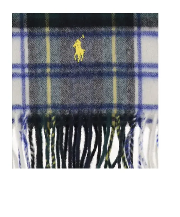 Polo Ralph Lauren Checked Fringe Scarf