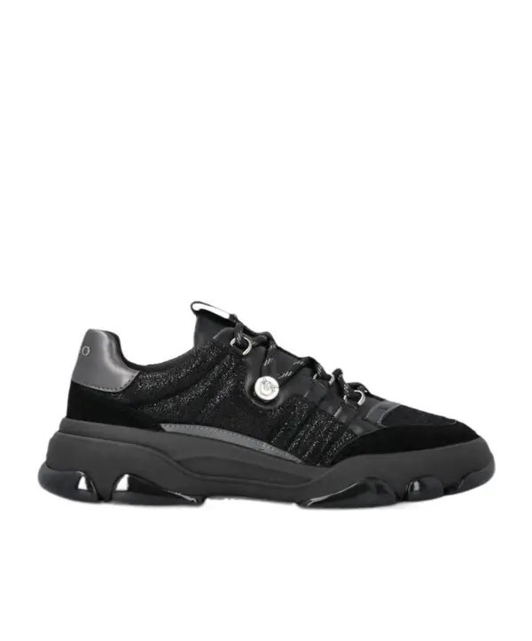 Pinko Glitter-panelled Chunky Sneakers