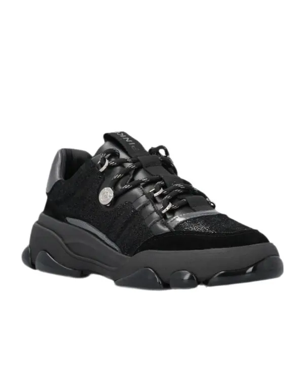 Pinko Glitter-panelled Chunky Sneakers