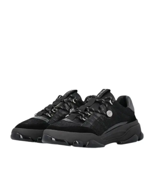 Pinko Glitter-panelled Chunky Sneakers
