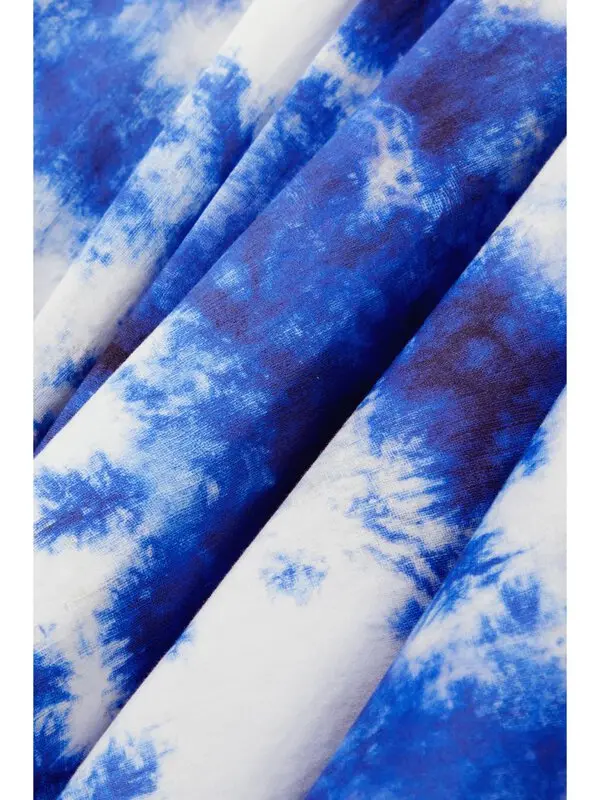 JASON WU Tie-dye Cotton Midi Shirt Dress