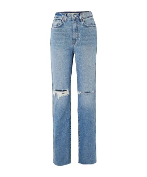 GRLFRND Vintage High-waist Straight-leg Jeans