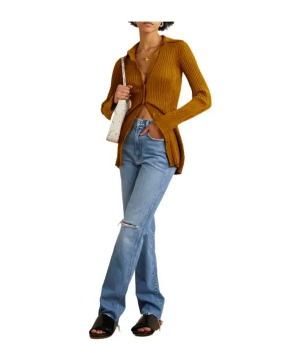 GRLFRND Vintage High-waist Straight-leg Jeans