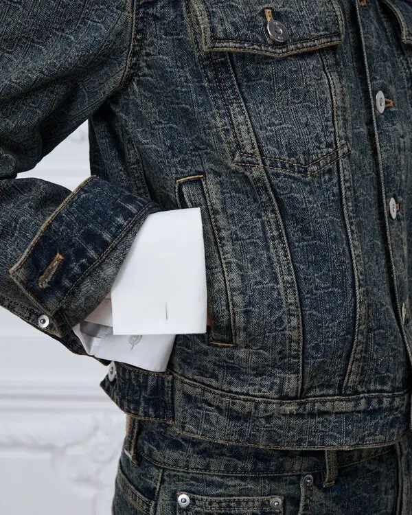 Dior Oblique Motif Denim Jacket