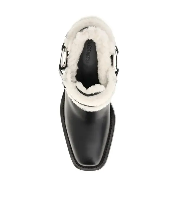 Rabanne Block-heel Ankle Boots