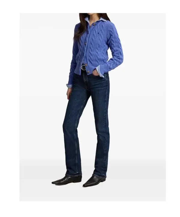 Polo Ralph Lauren Cable-knit Pony Cardigan - Blue