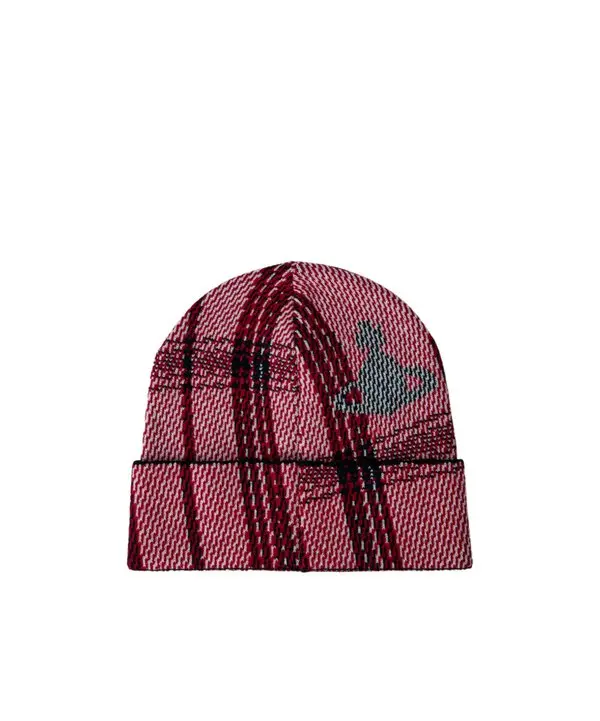 VIVIENNE WESTWOOD Check Knit Beanie