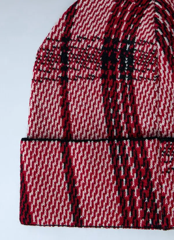 VIVIENNE WESTWOOD Check Knit Beanie
