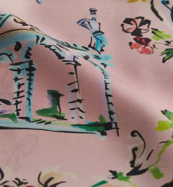 Dior Short-sleeved Shirt With Floral Print And Contrast Piping
