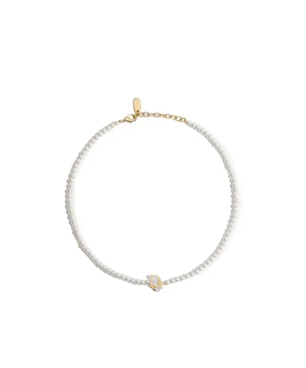 Dior Precious Clover Necklace With Crystals And Pearls - No