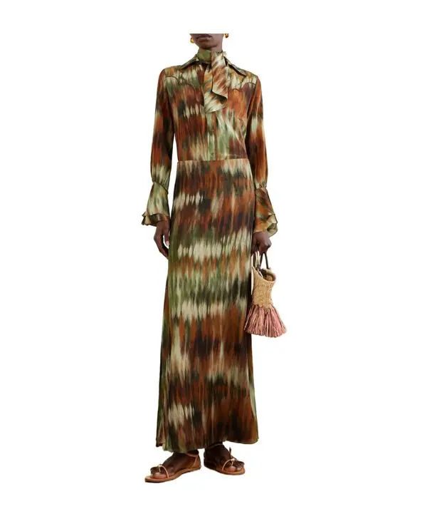 Johanna Ortiz Silk-georgette Maxi Skirt