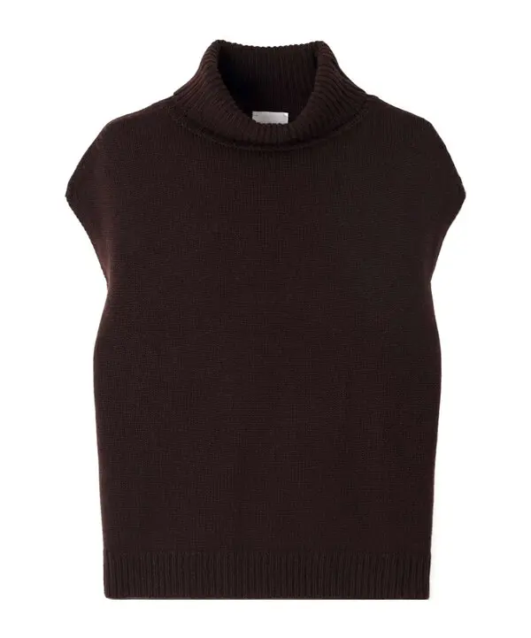 ALLUDE Wool And Cashmere-blend Turtleneck Tank