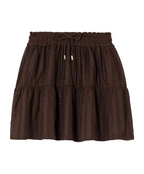 Melissa Odabash Dune Open-knit Mini Skirt - No