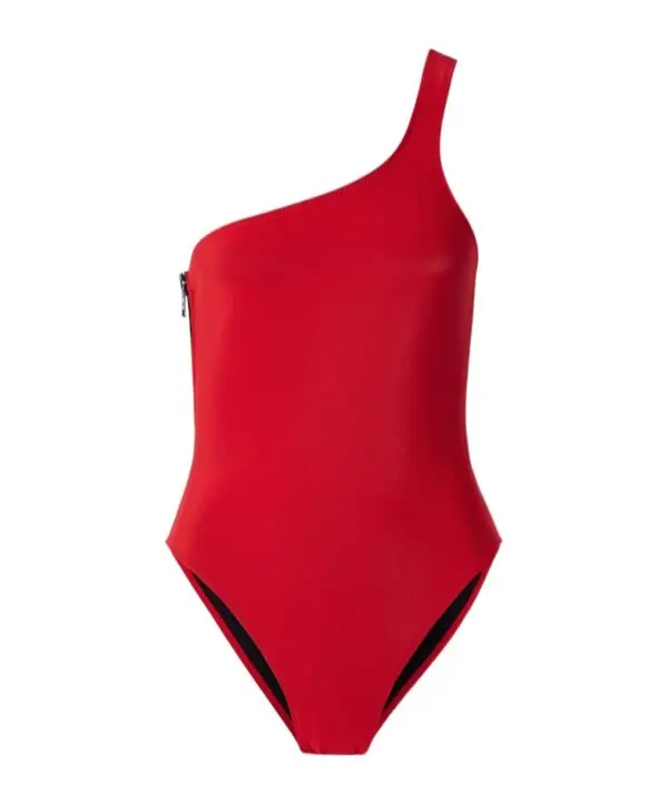Lisa Marie Fernandez One-shoulder Swimsuit - Red