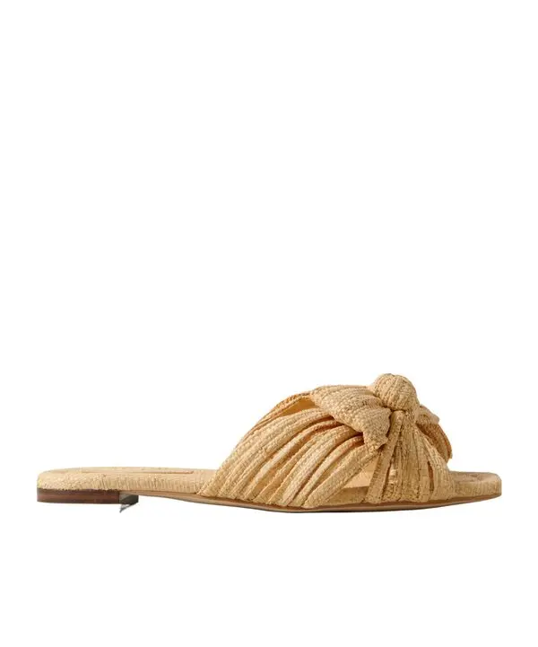 LOEFFLER RANDALL Bow-knot Pleated Slippers
