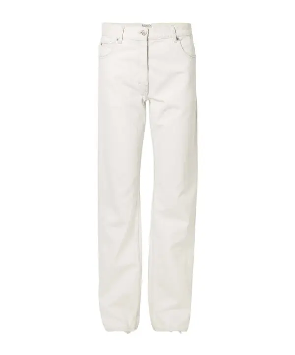 Calvin Klein Distressed Mid-rise Straight-leg Jeans
