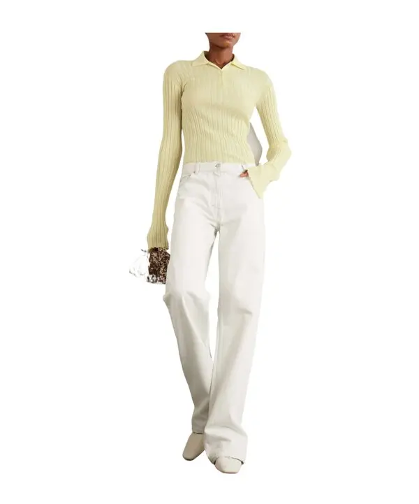 Calvin Klein Distressed Mid-rise Straight-leg Jeans