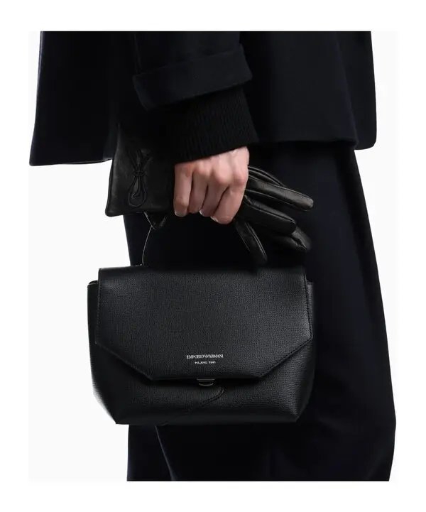 Emporio Armani Mini 1981 Leather Tote Bag
