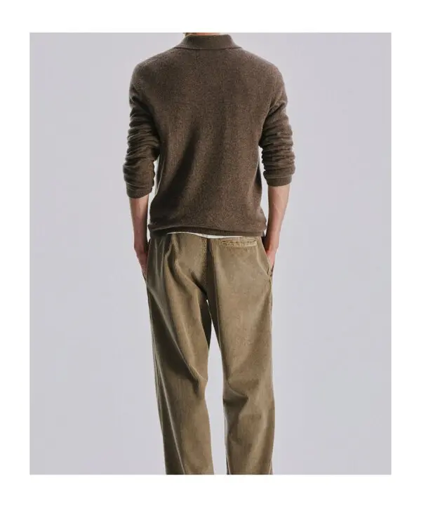 THE ROW Long-sleeved Polo Sweater