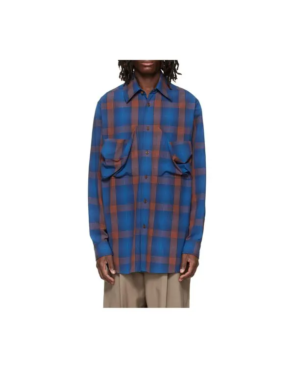 VIVIENNE WESTWOOD Achilles Checked Overshirt - Blue