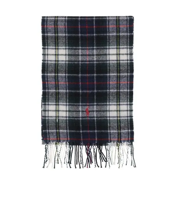 Polo Ralph Lauren Tartan Fringe Scarf - No