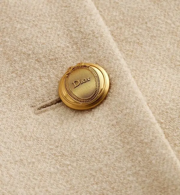 Dior Peplum Jacket With Médaillon Buttons