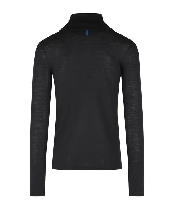 JIL SANDER Half-zip Turtleneck Knitted Pullover