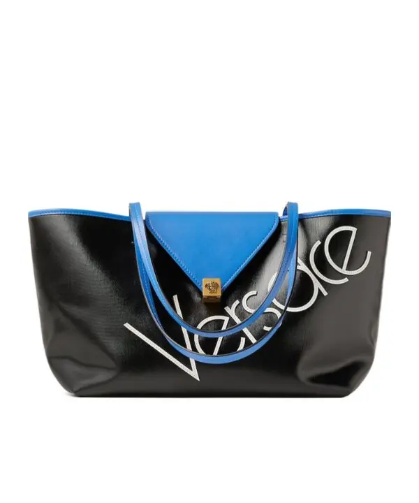 Versace Severine Small Coated Canvas Tote