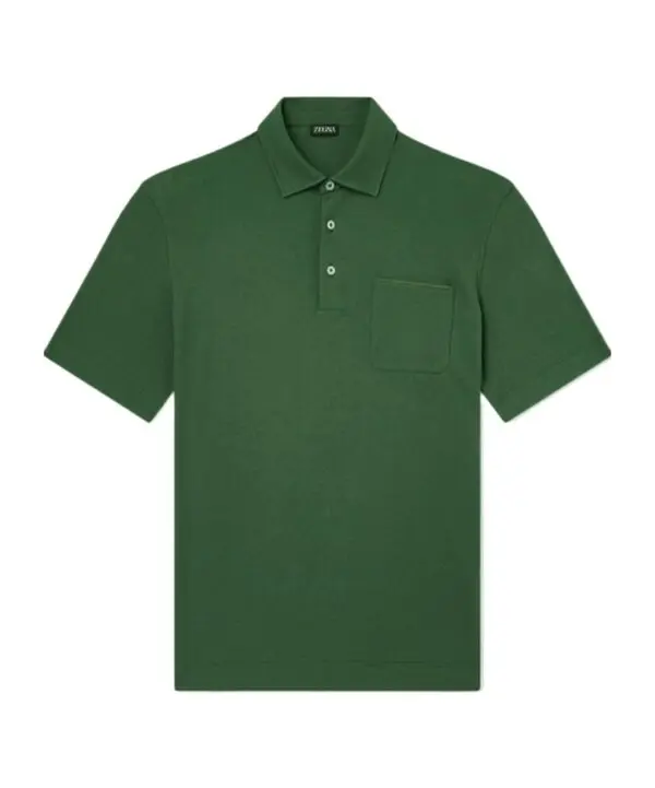 Zegna Short-sleeve Chest-pocket Polo Shirt