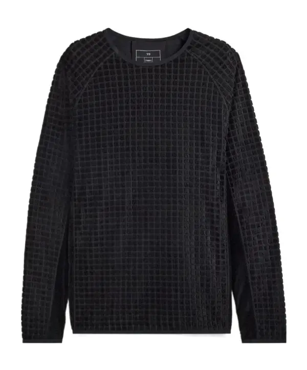Y3 Reversible Waffle-knit T-shirt