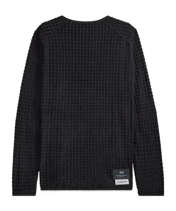 Y3 Reversible Waffle-knit T-shirt