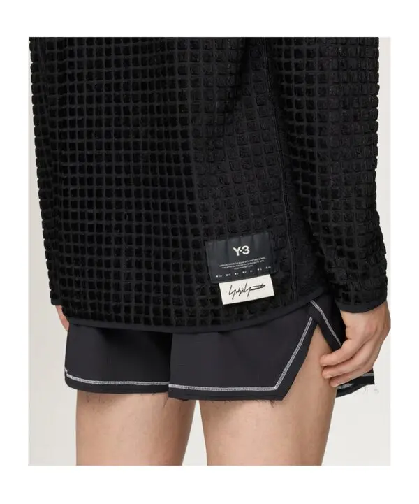 Y3 Reversible Waffle-knit T-shirt