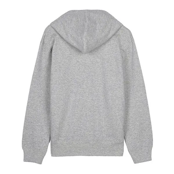 Comme Des Garçons Long Sleeve Zip-up Hoodie With Drawstring Hood And Logo Detail