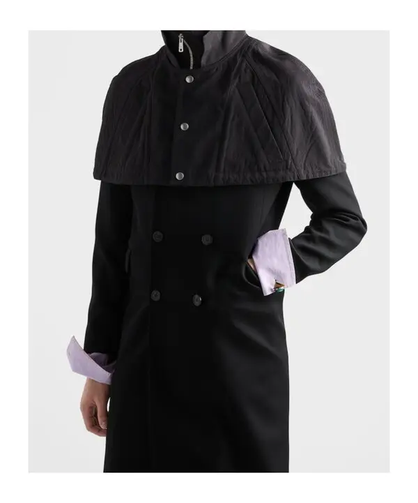 Prada Hooded Short Cape