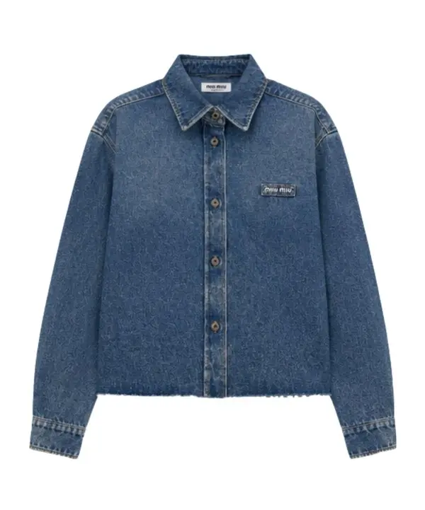Miu Miu Long-sleeve Denim Shirt