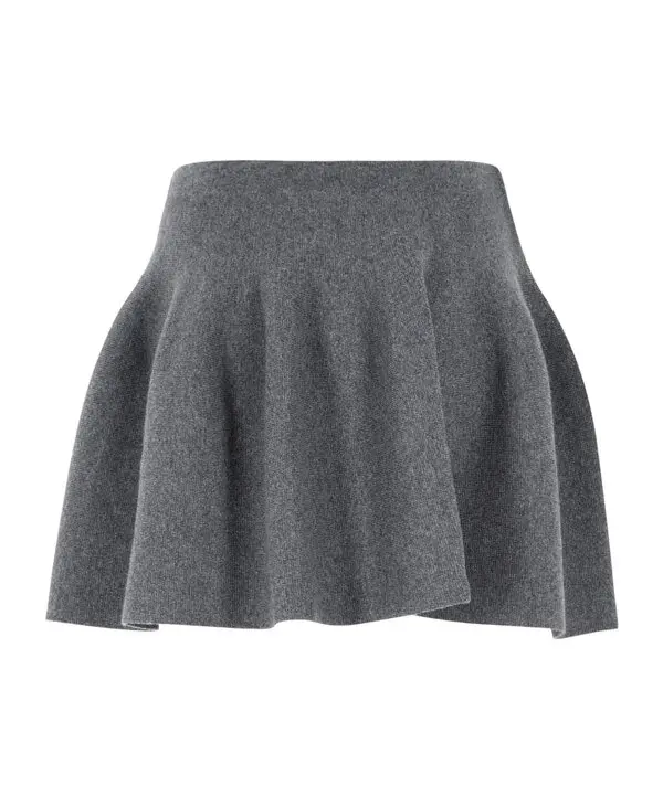 LISA YANG Wren Cashmere Miniskirt - Grey