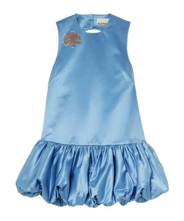 ALEMAIS Bubble Hem Mini Dress