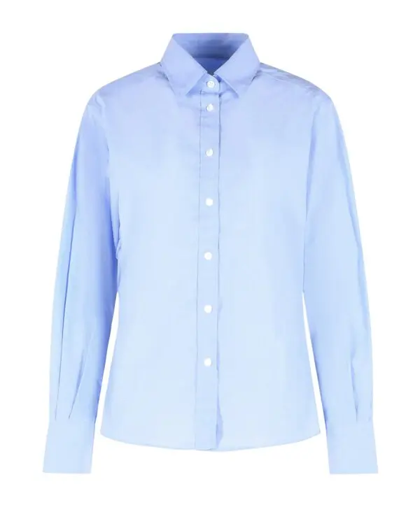 Closed Asymmetric Hem Button-up Shirt