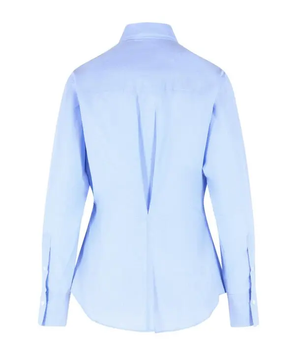 Closed Asymmetric Hem Button-up Shirt