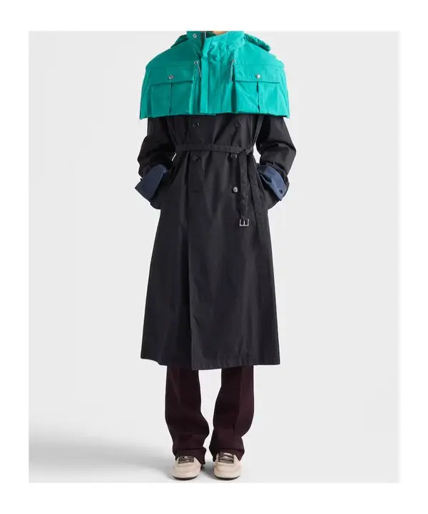 Prada Hooded Pocket Cape